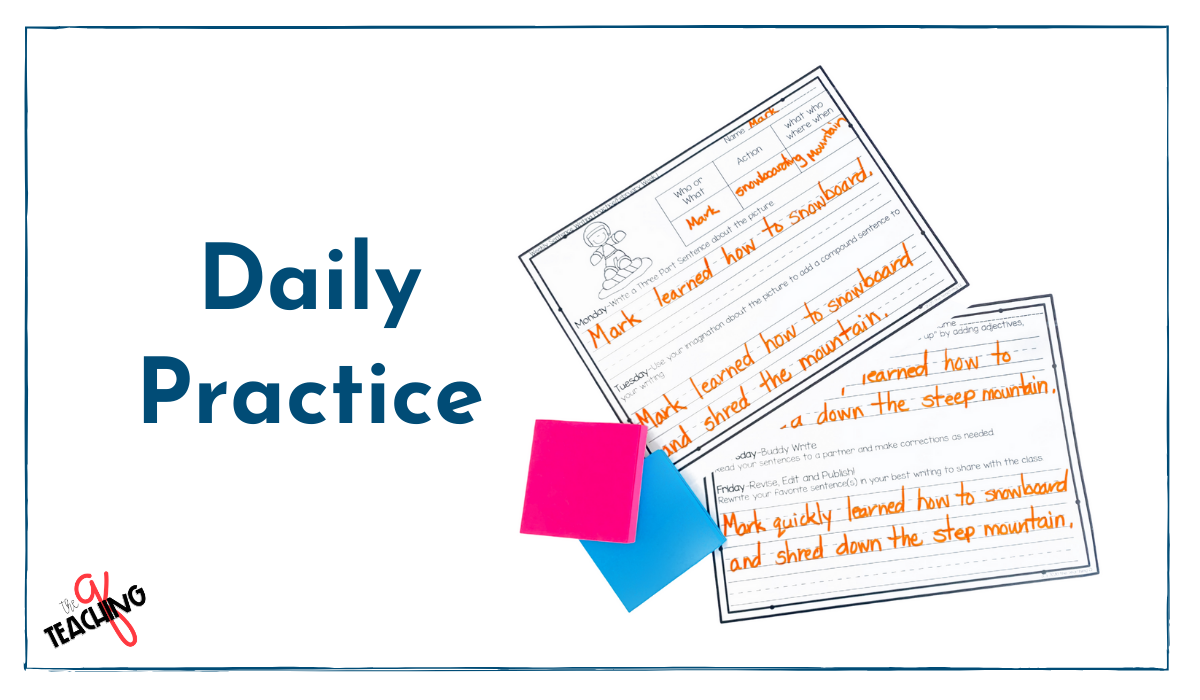 Sentence Writing Activities for Student Success - The Teaching Q