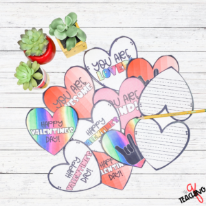 Valentine Card Writing to Sneak in More Writing - The Teaching Q