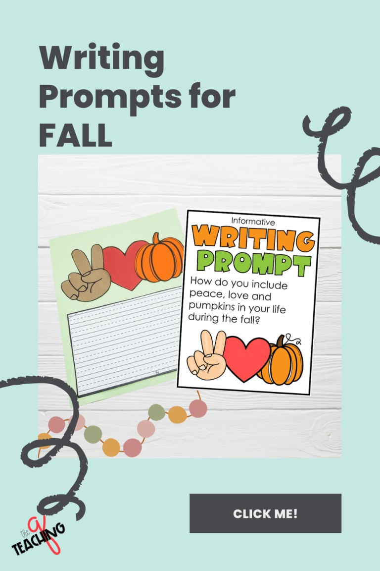 Writing Prompts for Fall and Why They're Key to Student Growth - The ...