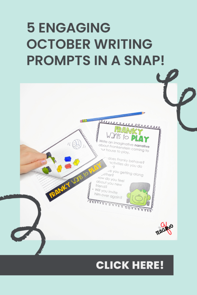 5 Engaging October Writing Prompts in a Snap! - The Teaching Q