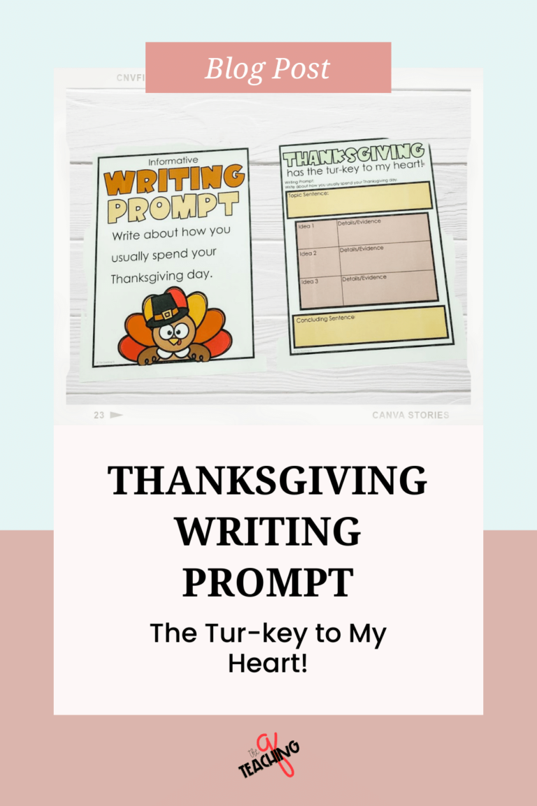 A Thanksgiving Writing Prompt with Heart - The Teaching Q