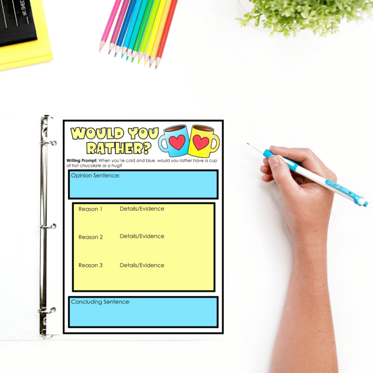 An Easy Breezy Would You Rather Writing Prompt for Winter - The Teaching Q