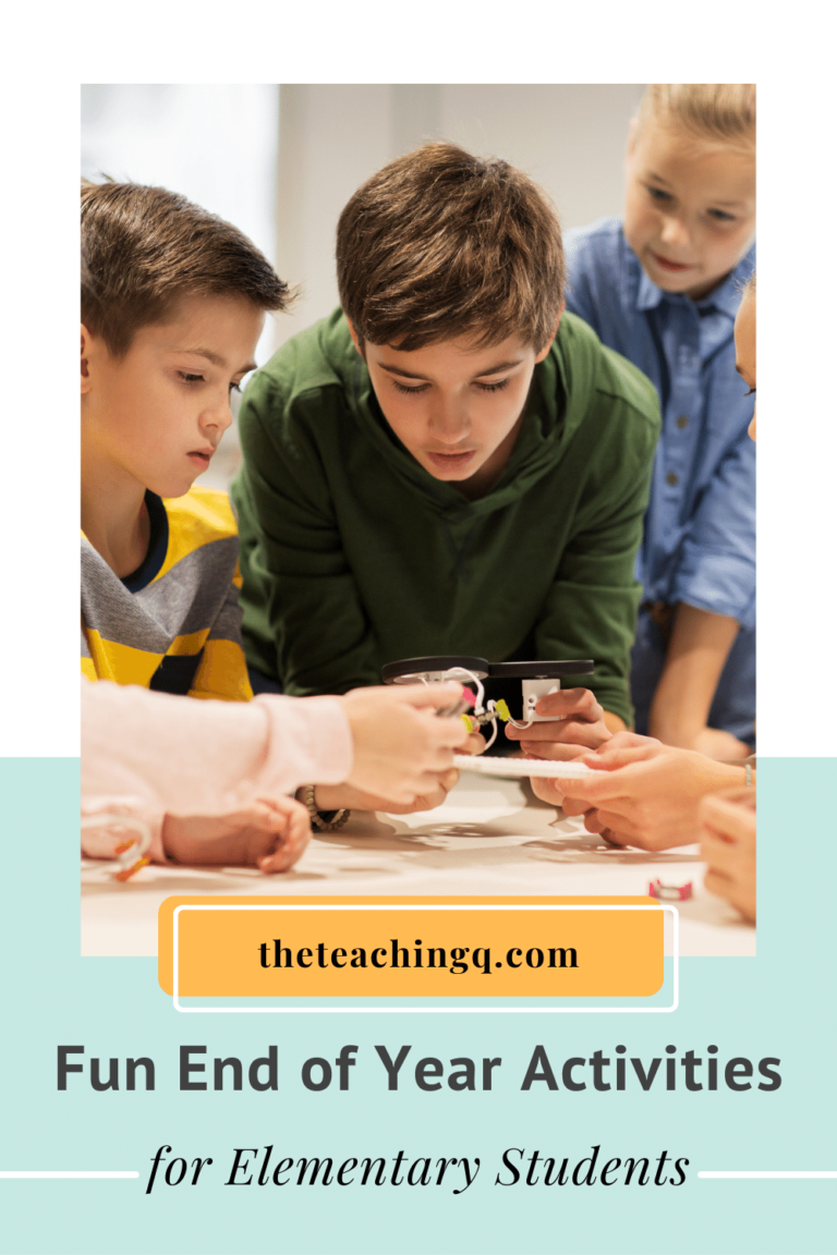 Fun End of Year Activities for Elementary Students - The Teaching Q