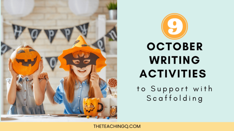 9 Thrilling October Writing Activities: to Support with Scaffolding ...