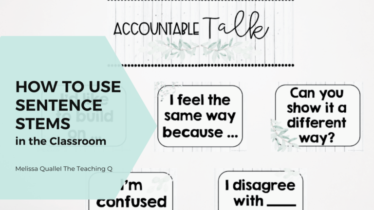 How to Use Sentence Stems in the Classroom for Student Success - The ...