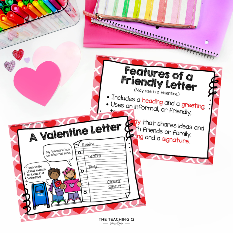 How to Write a Valentine's Day Friendly Letter - The Teaching Q
