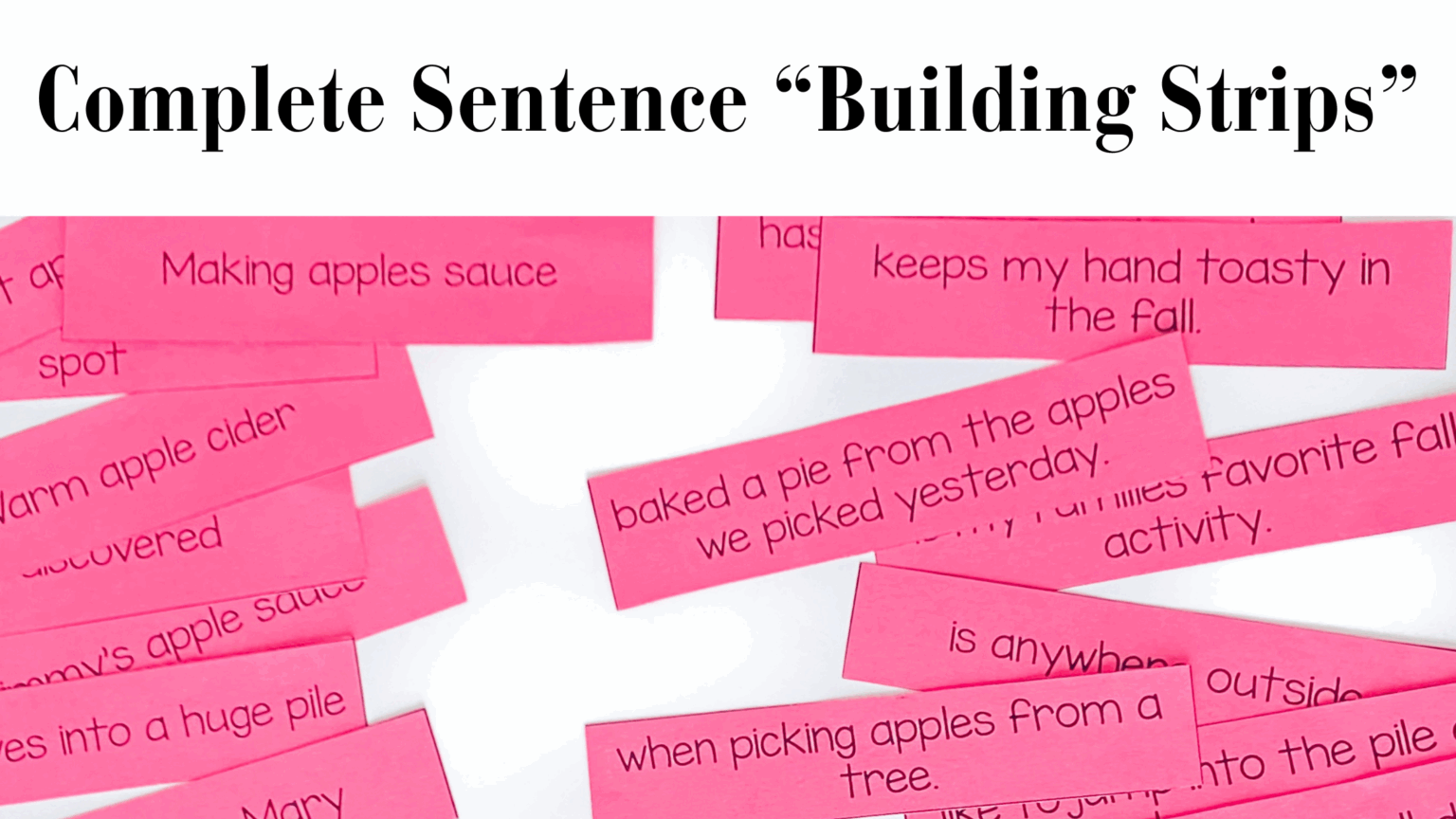 Building Strong Sentences: A Teacher's Guide to Writing Complete ...